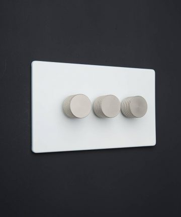 White Switches, Sockets, Dimmers & Toggles Industrial Style