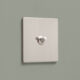 Silver Toggle Switch with Choice of Coloured Toggles
