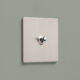 Silver Toggle Switch with Choice of Coloured Toggles
