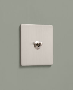 Silver Toggle Switch with Choice of Coloured Toggles
