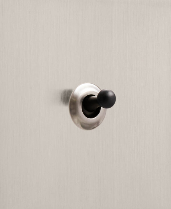 Silver Toggle Switch with Choice of Coloured Toggles