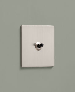 Silver Toggle Switch with Choice of Coloured Toggles