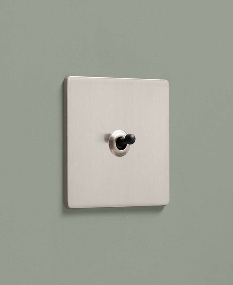 Silver Toggle Switch with Choice of Coloured Toggles