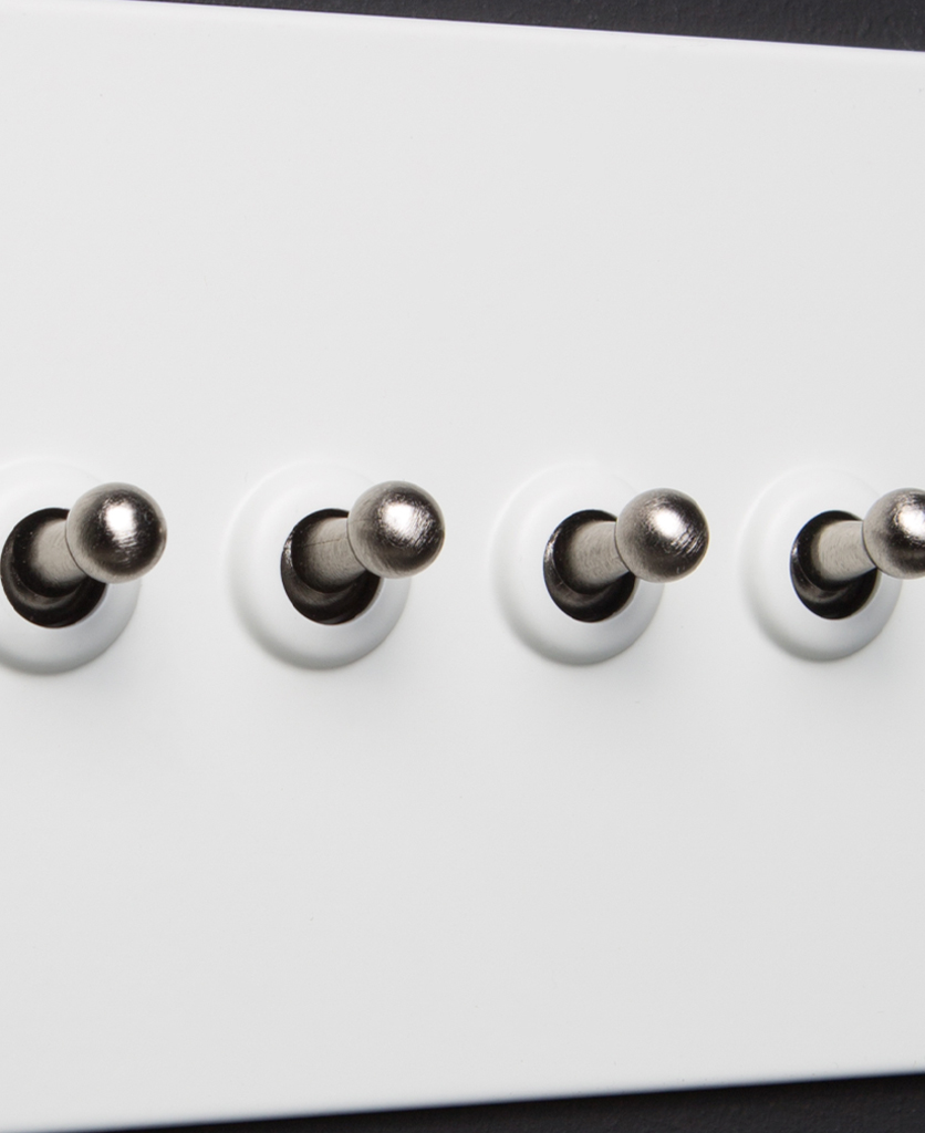 White Plug Sockets & Light Switches | Dowsing & Reynolds