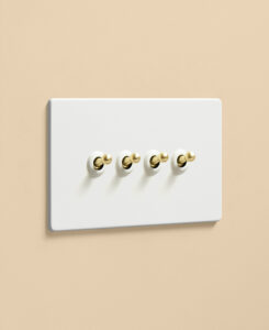 LED Toggle Switch White - With Choice of Toggles
