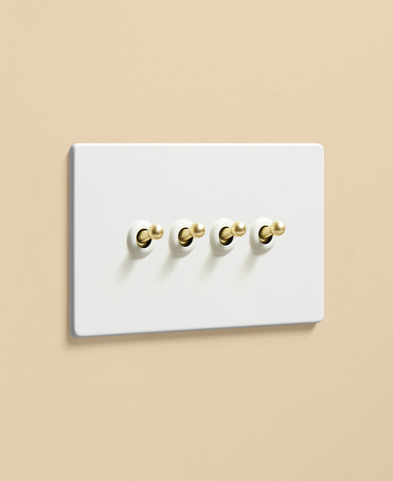 LED Toggle Switch White - With Choice of Toggles