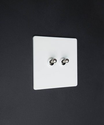 White Switches, Sockets, Dimmers & Toggles Industrial Style