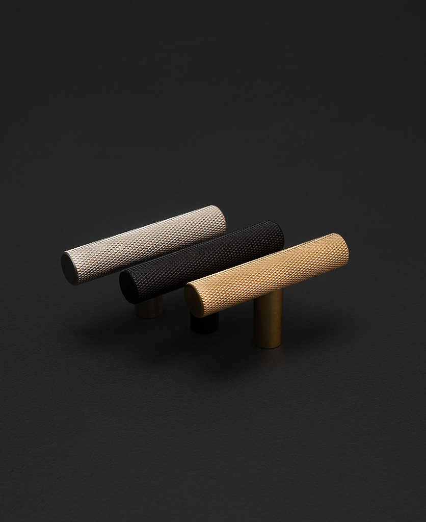 T Handle Skyscraper - Knurled Handle in Three Finishes