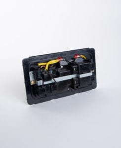 Cooker Switch & Socket Silver with Black or White Inserts