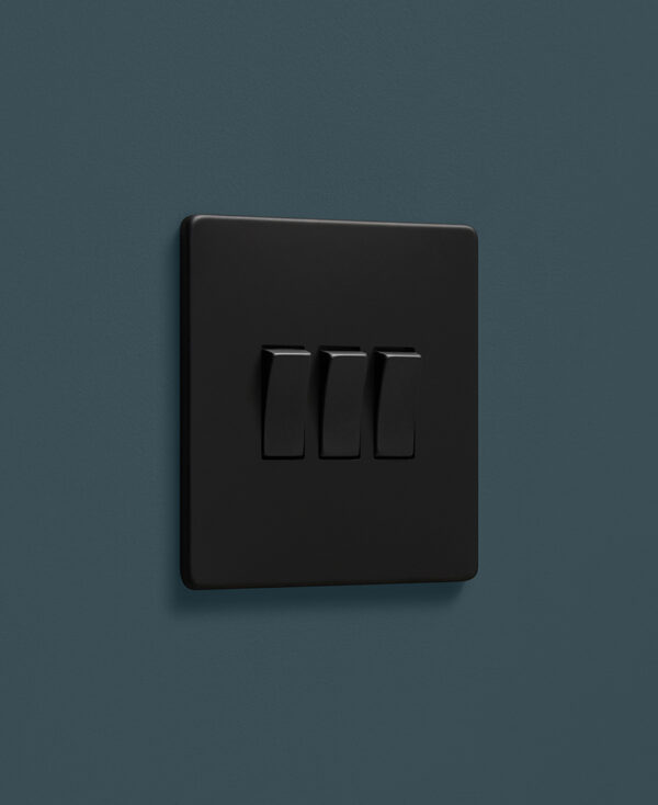Black Switch - Black Rocker Switch with Coloured Rockers