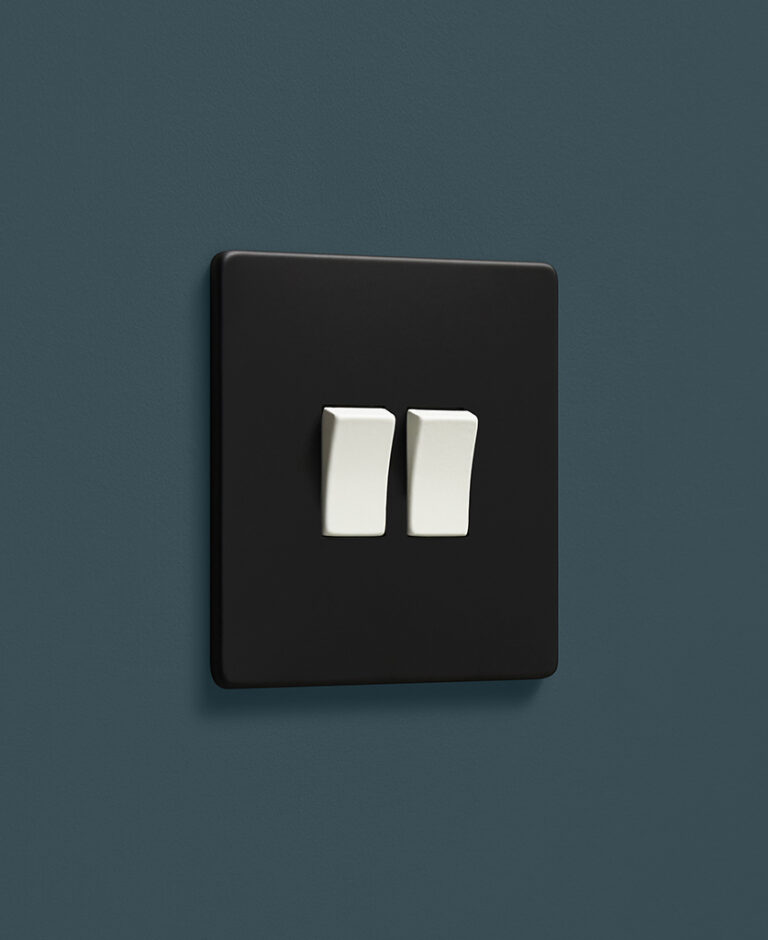 Black Switches - Double Rocker Switch Black