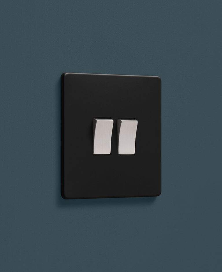 Black Switches - Double Rocker Switch Black