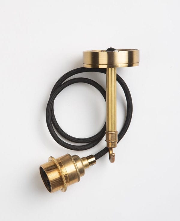 Wall Mounted Light Angler - Polished Brass or Antique Black