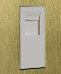 Gold Single Data Port Socket with Black or White Inserts