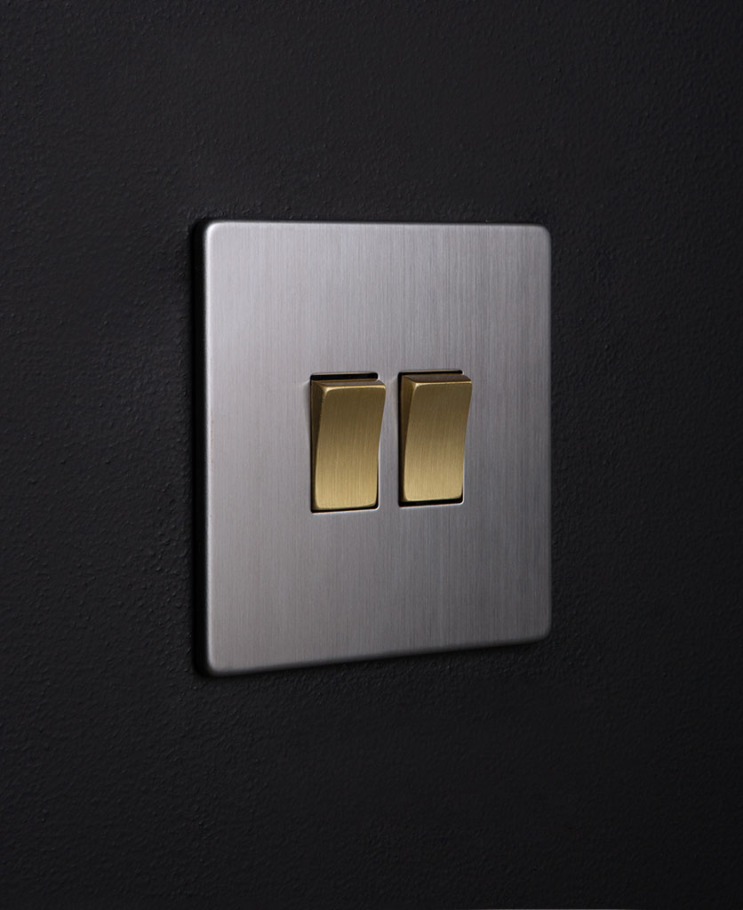 Light switch Rocker - Silver Choose from 4 Rocker Colours