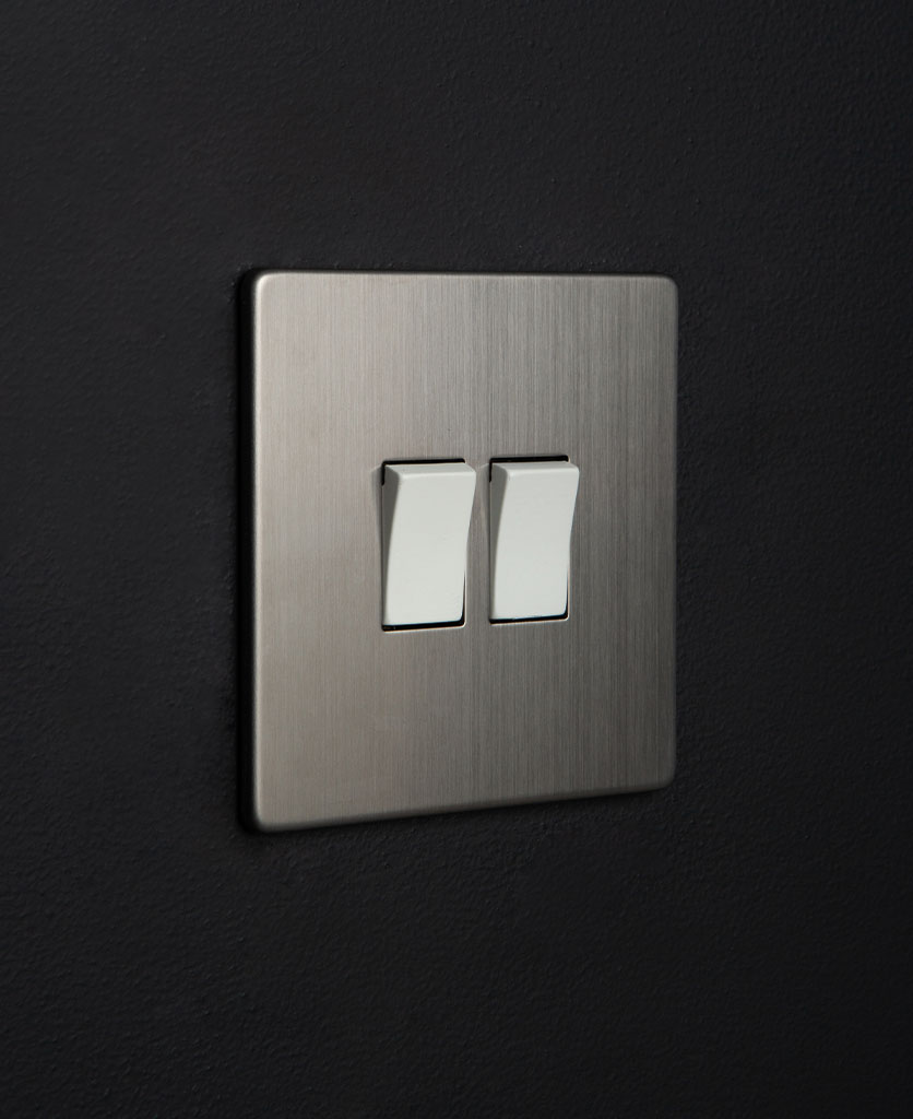Light switch Rocker - Silver Choose from 4 Rocker Colours