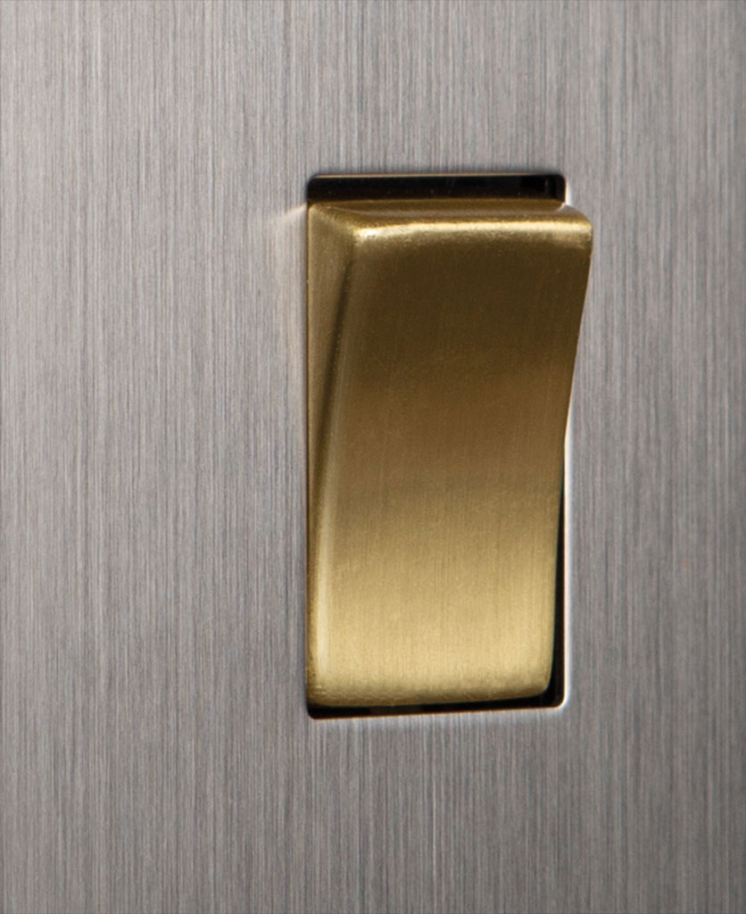 Rocker Switch Silver Single - Choose from 4 Rocker Colours