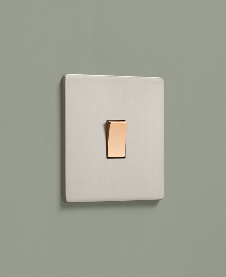 Rocker Switch Silver Single - Choose from 4 Rocker Colours