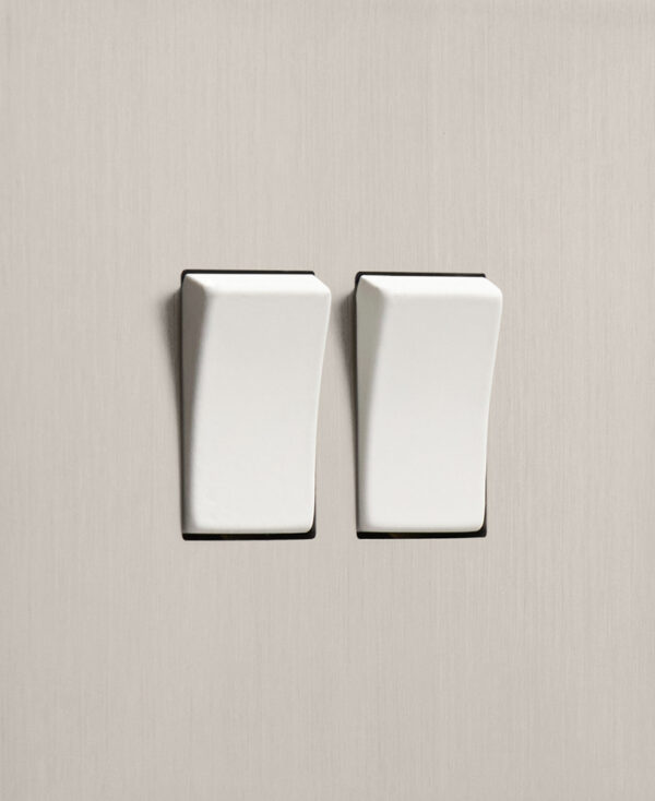 Silver Light switch Rocker | Dowsing & Reynolds