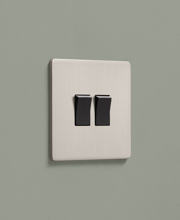 Silver Light switch Rocker | Dowsing & Reynolds