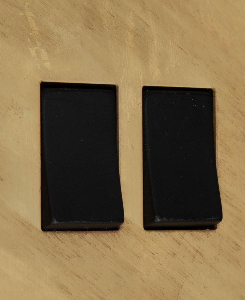 2 Gang Light Switch - Smoked Gold Double Rocker Switch