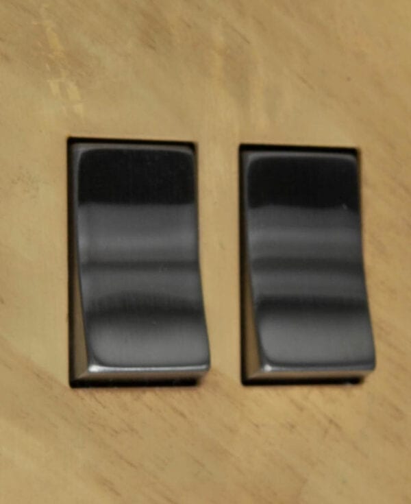 2 Gang Light Switch - Smoked Gold Double Rocker Switch