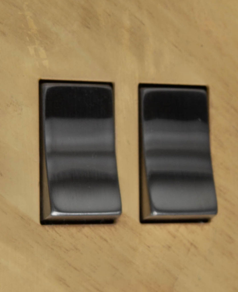 2 Gang Light Switch - Smoked Gold Double Rocker Switch