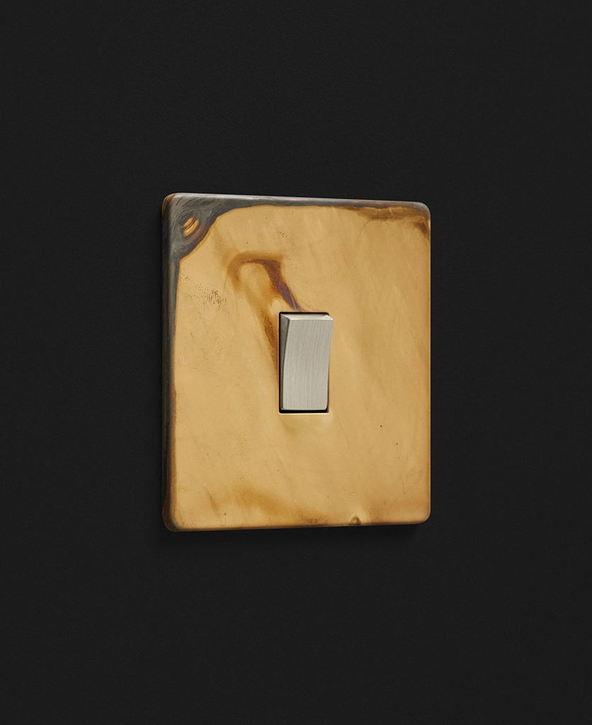 LED Rocker Switch - Smoked Gold Single Rocker Switch