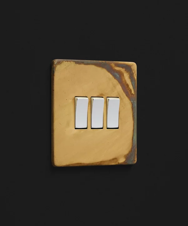 Smoked Gold Light Switches, Sockets, Dimmers & Toggles