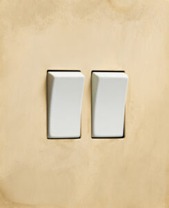 2 Gang Light Switch - Smoked Gold Double Rocker Switch