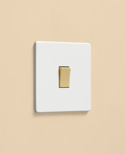 White Single Rocker Electrical Light Switch | Dowsing & Reynolds