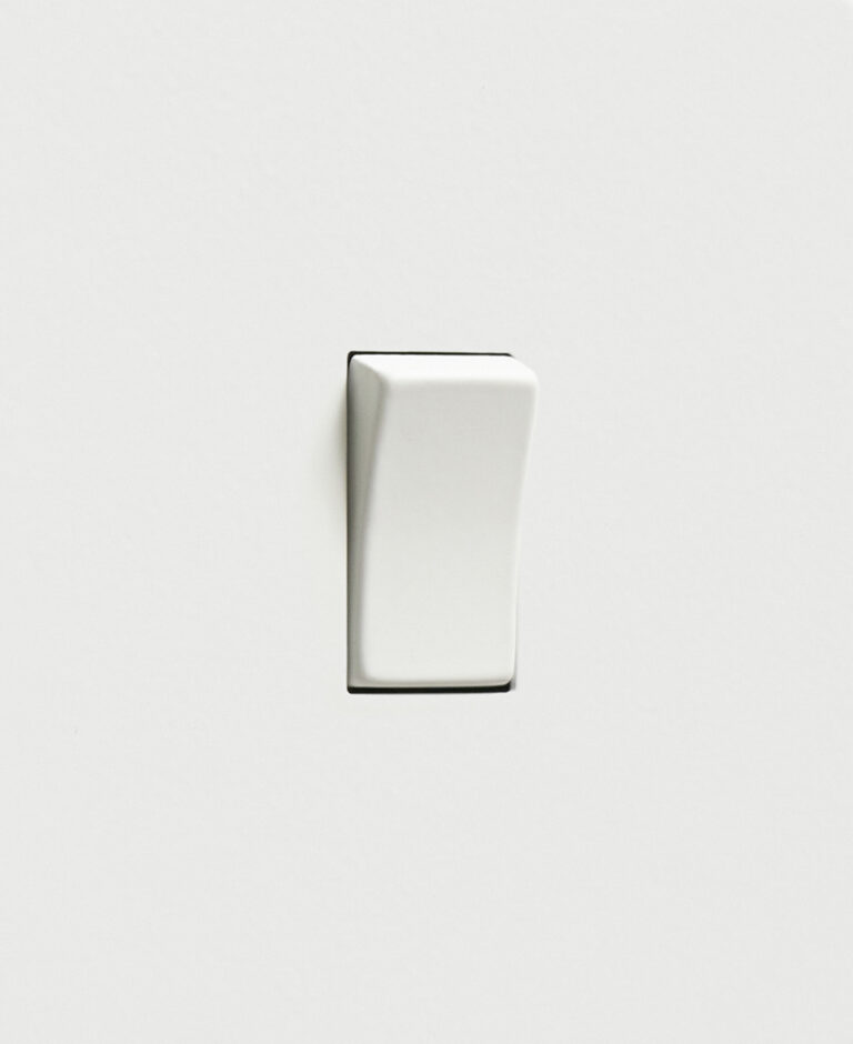 White Single Rocker Electrical Light Switch | Dowsing & Reynolds