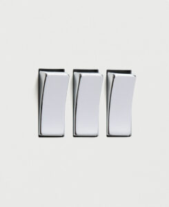 White Triple Rocker Switch | Matt White 3 Gang Light Switch