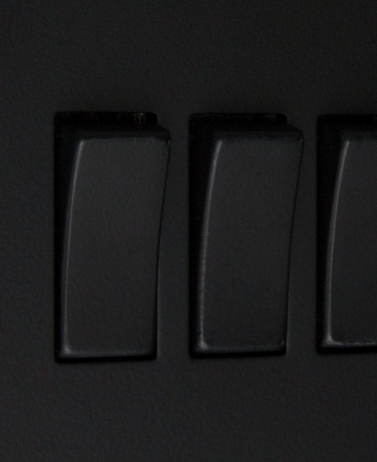 Black Switch - Black Rocker Switch with Coloured Rockers