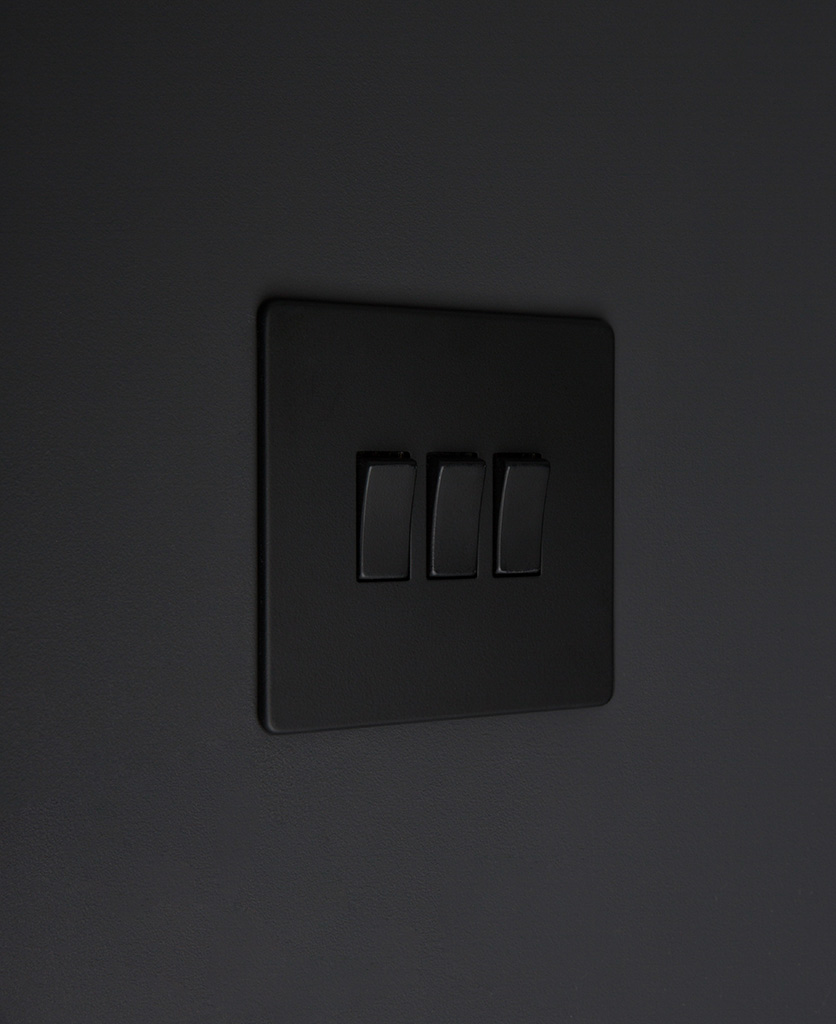 Black Switch - Black Rocker Switch with Coloured Rockers