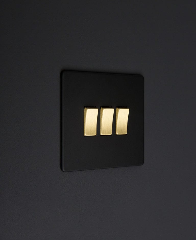 Black Switch - Black Rocker Switch with Coloured Rockers