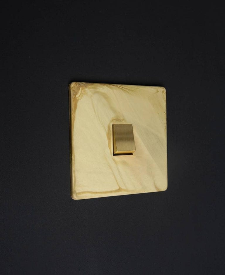 LED Rocker Switch - Smoked Gold Single Rocker Switch