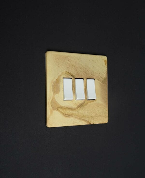 3 Way Rocker Switch - Smoked Gold Triple Switch