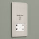 Silver Shaver Socket - With Choice of Black or White Insert