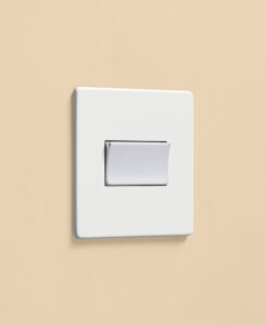 White Triple Pole Fan Switch l Dowsing & Reynolds