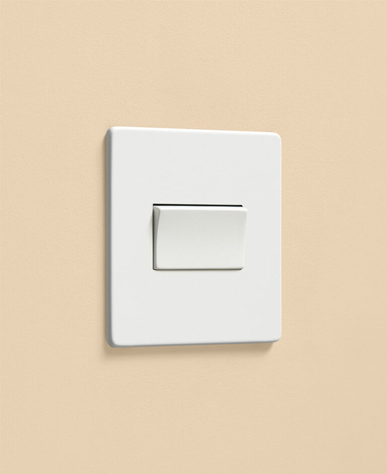 White Triple Pole Fan Switch l Dowsing & Reynolds