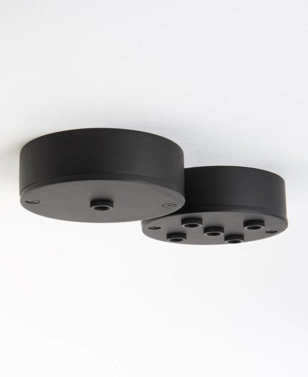 Modern Ceiling Rose - Black Multi Point Ceiling Rose