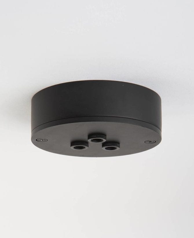 Modern Ceiling Rose - Black Multi Point Ceiling Rose