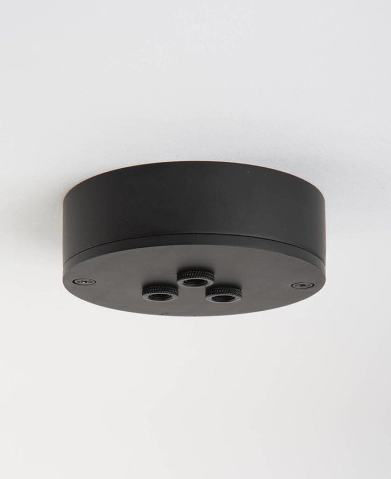 Modern Ceiling Rose - Black Multi Point Ceiling Rose