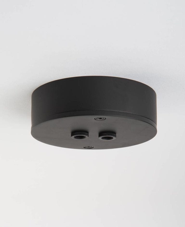 Modern Ceiling Rose - Black Multi Point Ceiling Rose