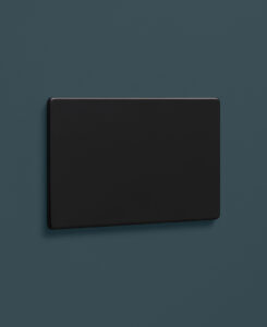 Blank Socket - Black Double Blank Fascia to Cover Unused Sockets