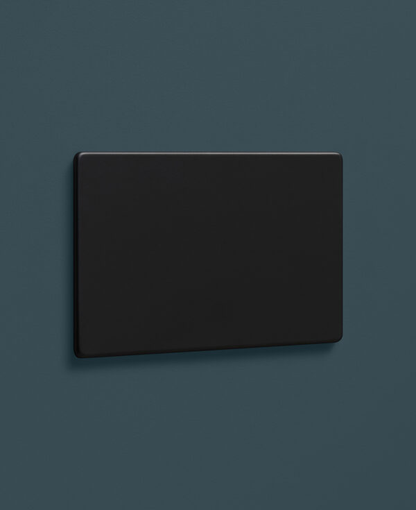 Blank Socket - Black Double Blank Fascia to Cover Unused Sockets