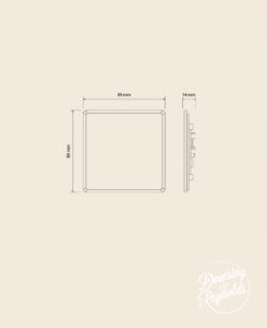 Fascia Plate Silver - Brushed Steel Single Blank Fascia