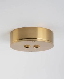 Plain Ceiling Rose - Fool's Gold Multi Outlet Ceiling Roses