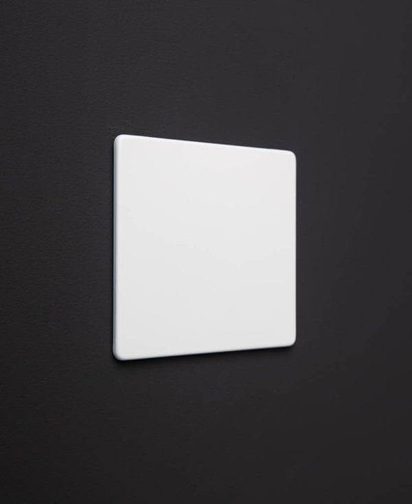 Blank Socket Cover - White Single Blank Fascia for Unused Sockets